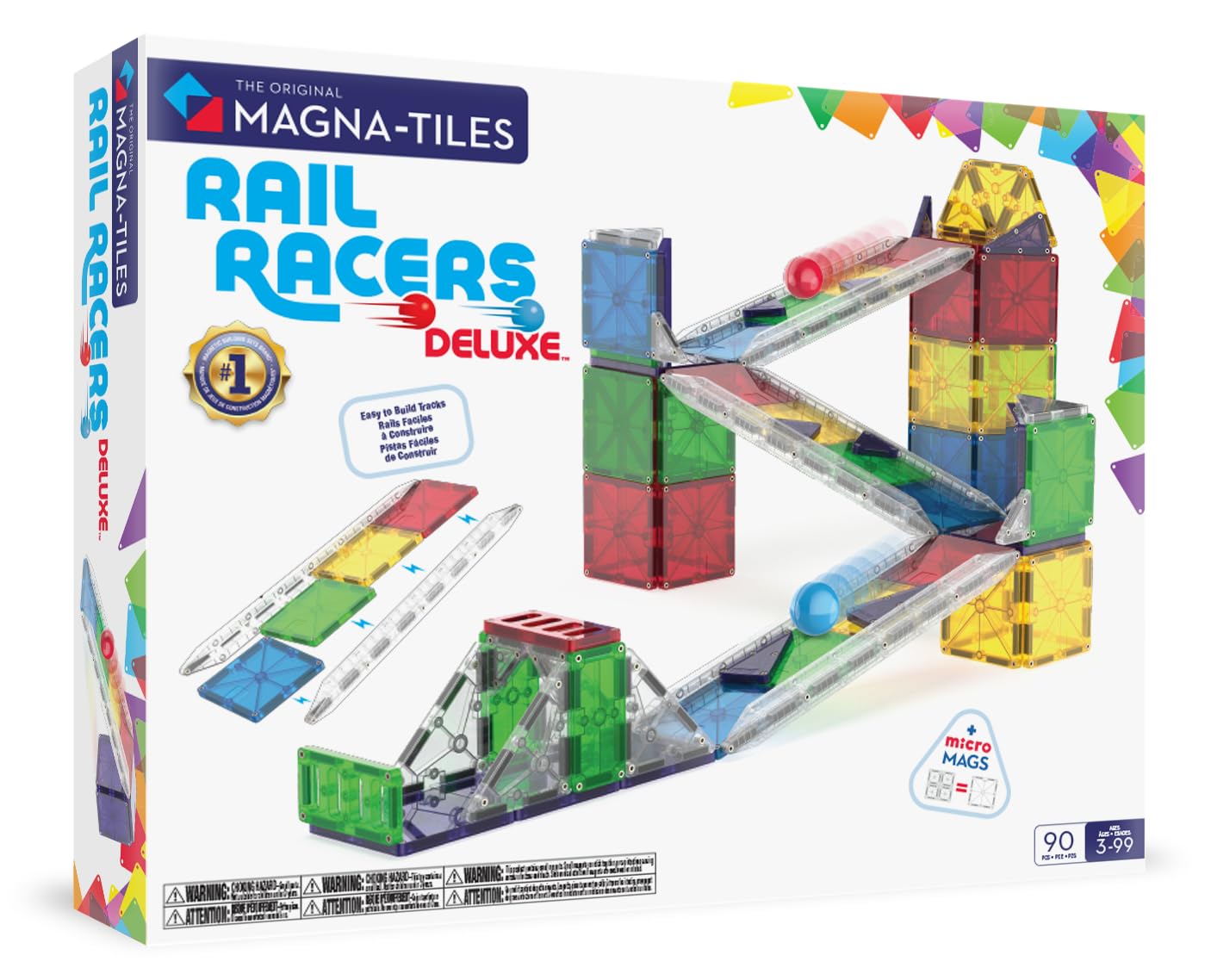 Magna-Tiles Rail Racers Deluxe - 90